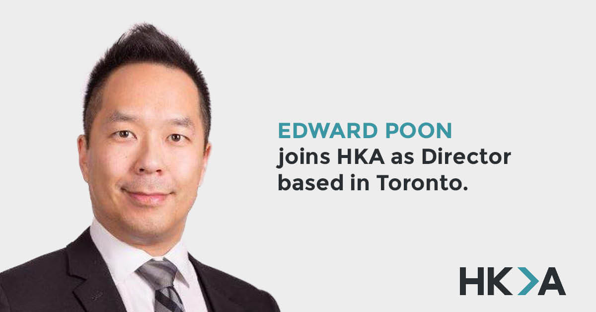 Edward Poon joins HKA as Director, Americas – HKA
